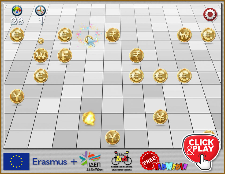Το σύμβολο του Ευρώ 02 | Kidmedia learning games and teaching tools